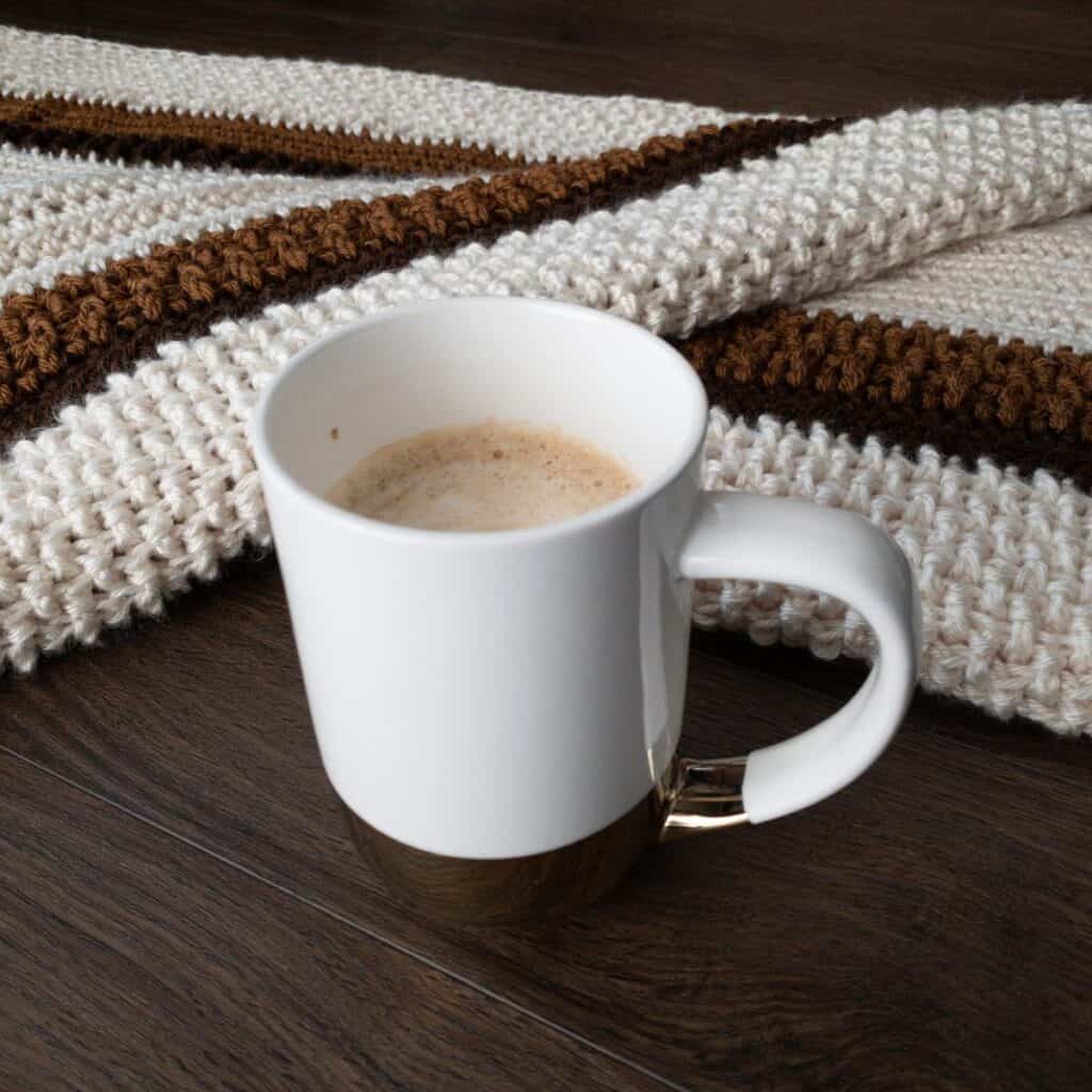 Caramel Latte Textured Crochet Blanket Pattern