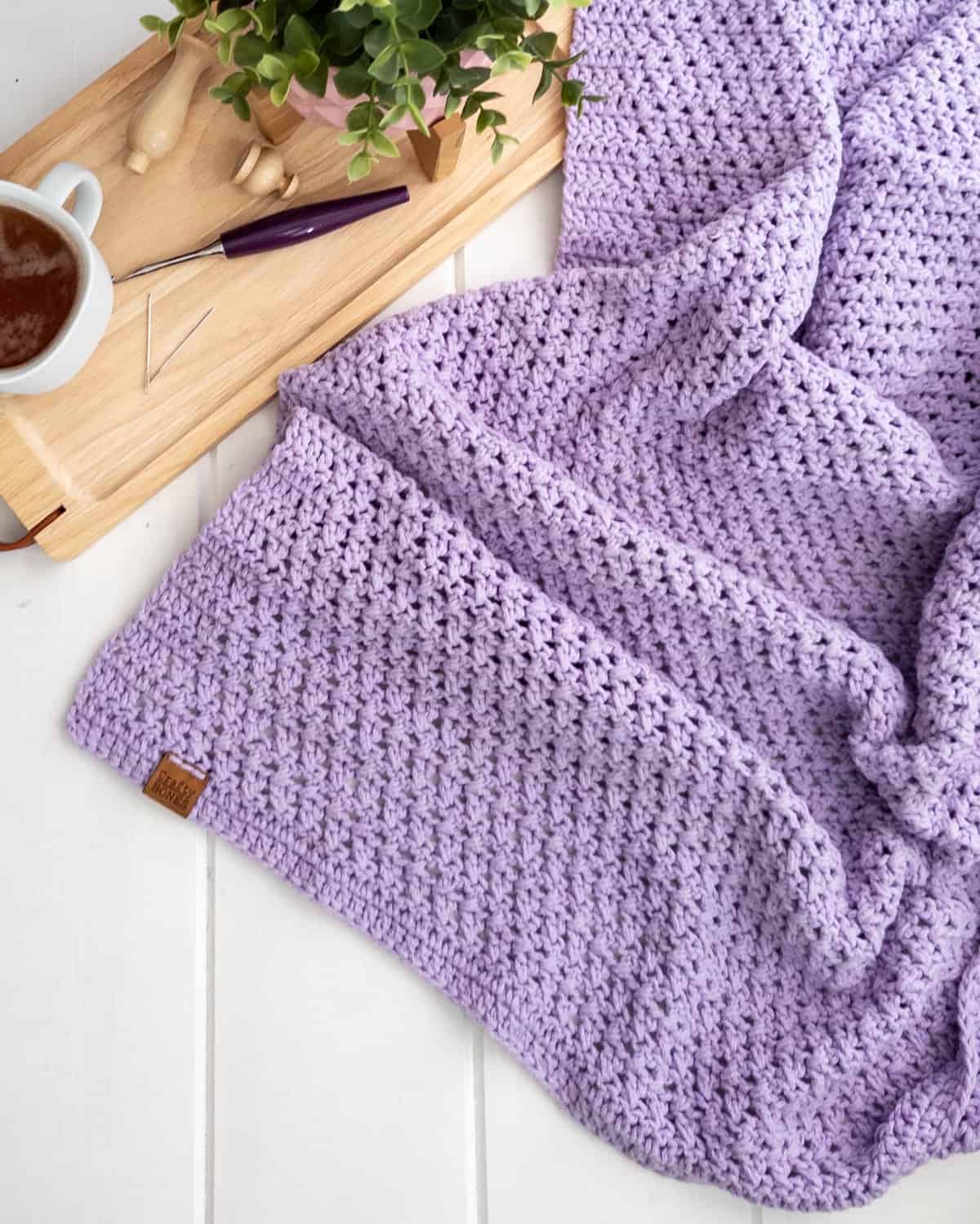 Learn How To Make The Criss Cross Crochet Blanket!
