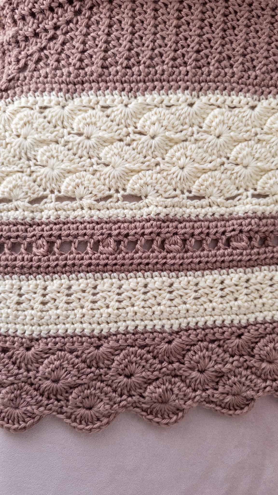 Heirloom Crochet Pattern | Shell and Lace Throw
